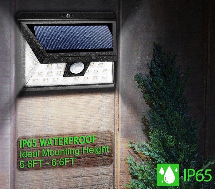 3 ways lighting solar sensor wall light